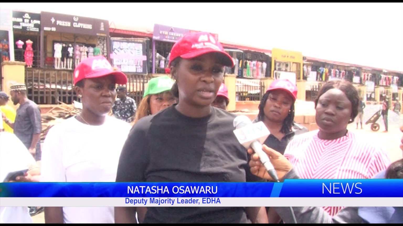 Natasha Osawaru Assures Edaiken Market Traders Of Modern Toilet Facility Despite Setback - ITV