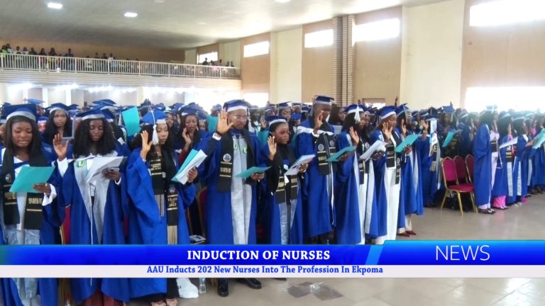 AAU Inducts 202 New Nurses Into The Profession In Ekpoma - ITV AAU Inducts 202 New Nurses Into The Profession In Ekpoma - ITV